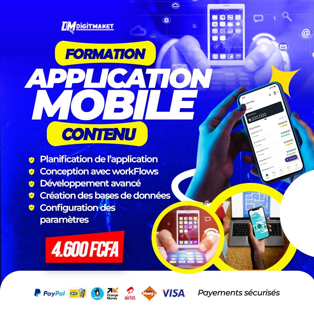 Création d'Applications Mobiles sans Code - Maîtrisez Workflow